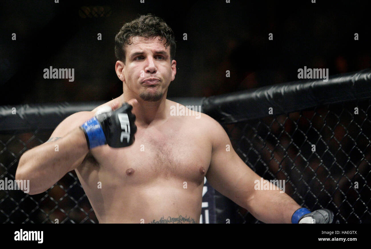 Frank Mir after beating Antonio Rodrigo Nogueira during UFC 92 at the ...