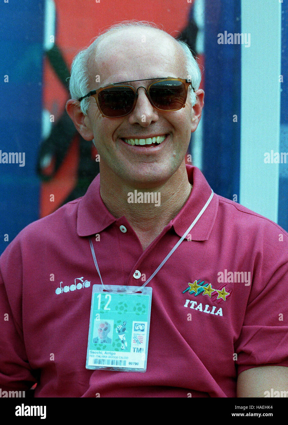 ARRIGO SACCHI ITALIAN MANAGER 02 July 1994 Stock Photo - Alamy