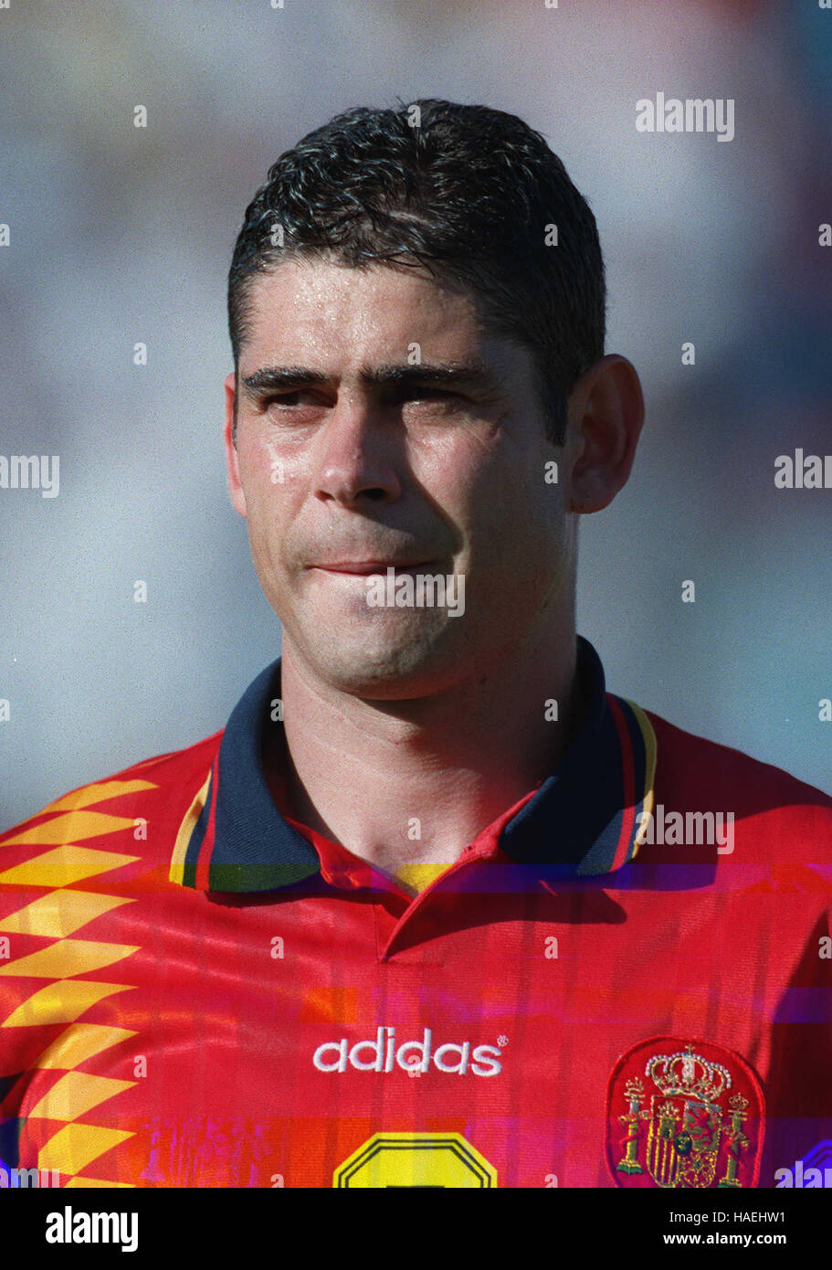 FERNANDO HIERRO SPAIN & REAL MADRID FC 05 July 1994 Stock Photo - Alamy