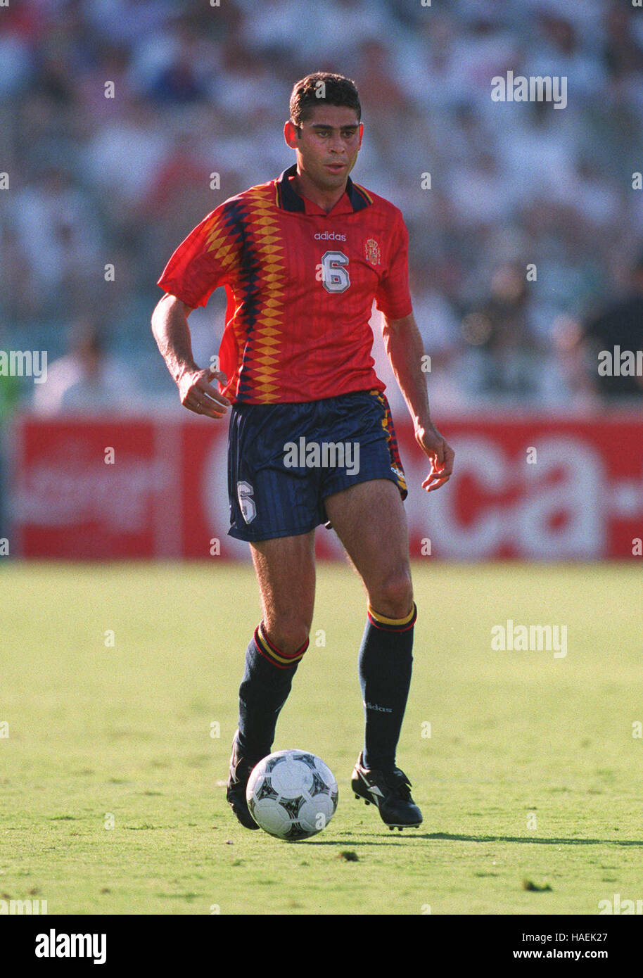 FERNANDO HIERRO SPAIN & REAL MADRID FC 17 June 1994 Stock Photo - Alamy