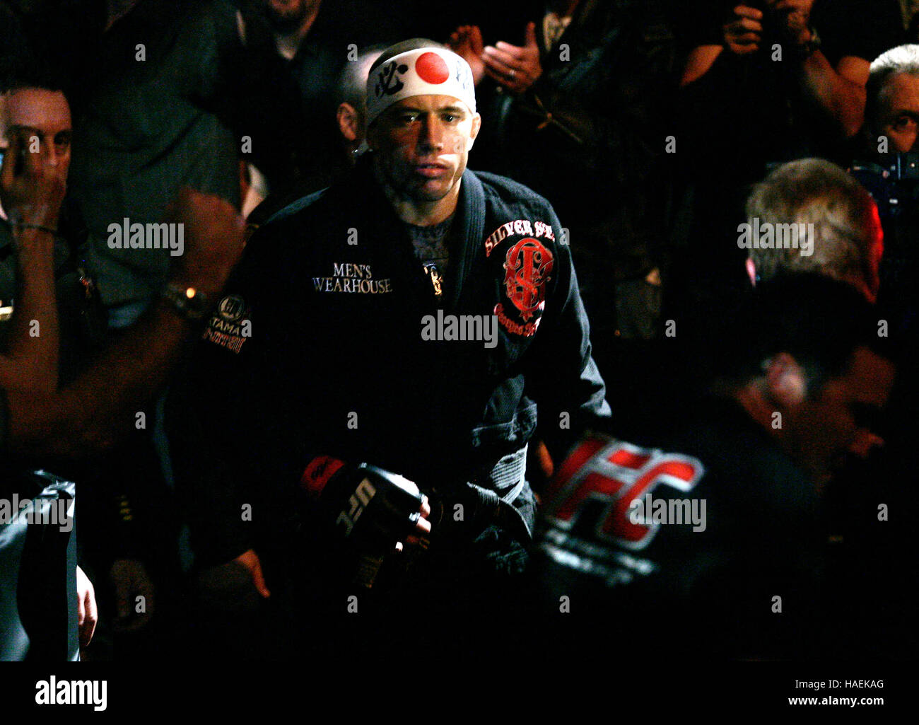 Georges St. Pierre before his fight at UFC 94 at the MGM Grand Arena ...