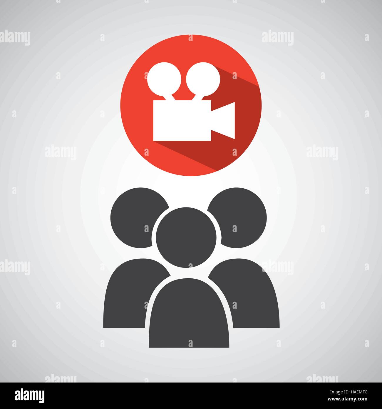 social media group film design vector illustration eps 10 Stock Vector ...