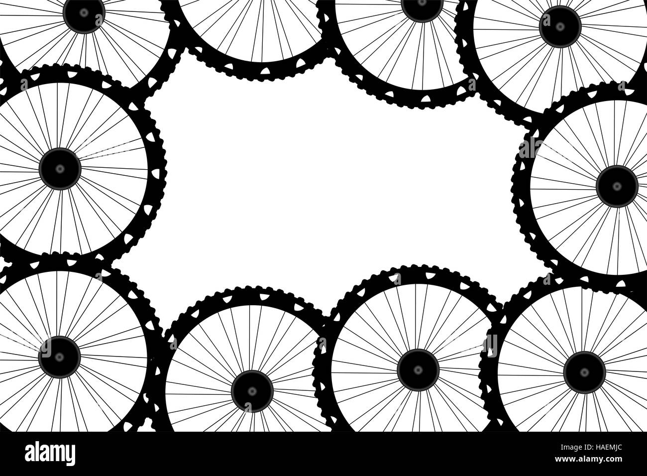 bike wheels background pattern. Pattern of bicycle wheels. bicycle ...