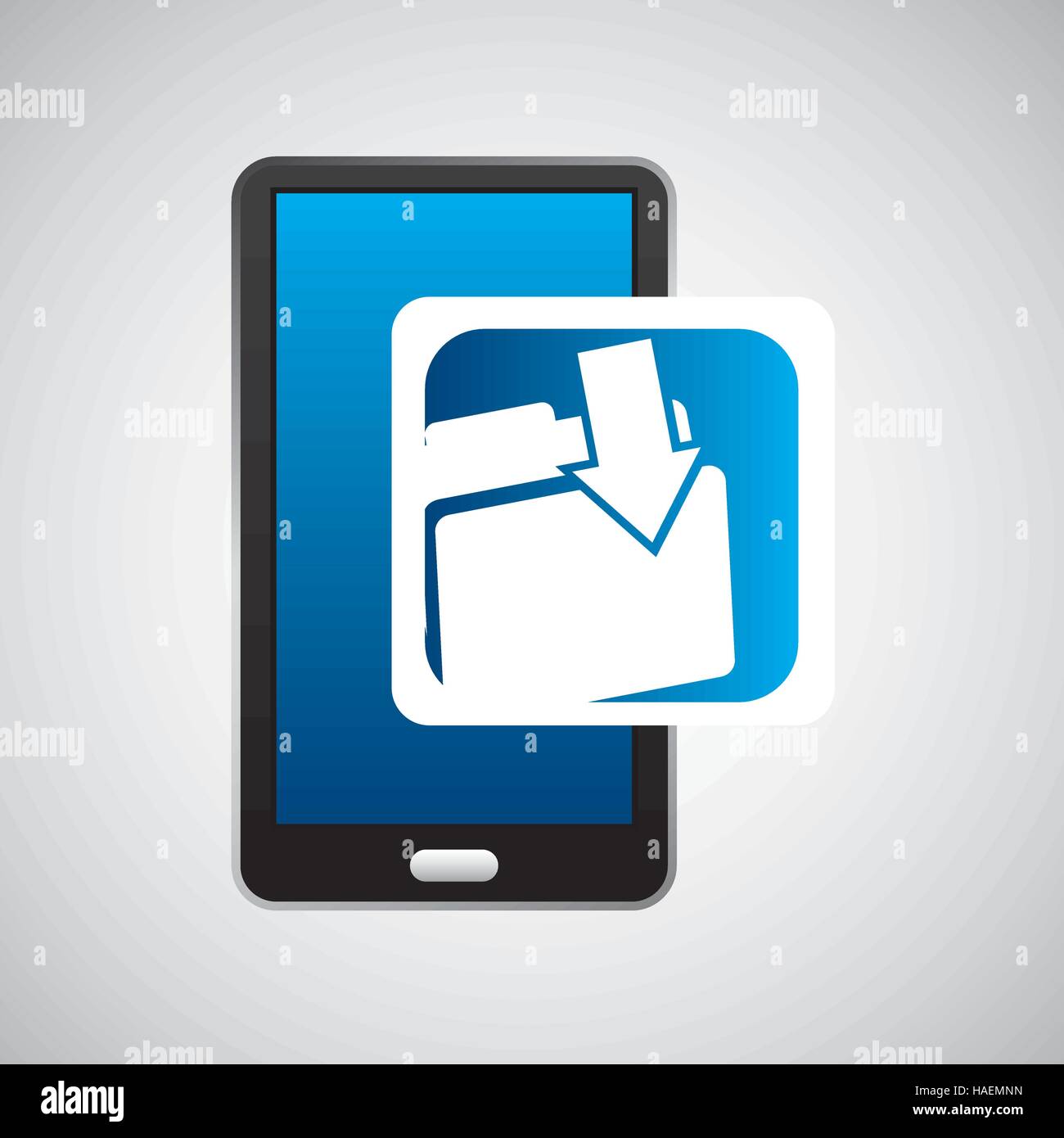 mobile phone icon file folder social media vector illustration eps 10 ...
