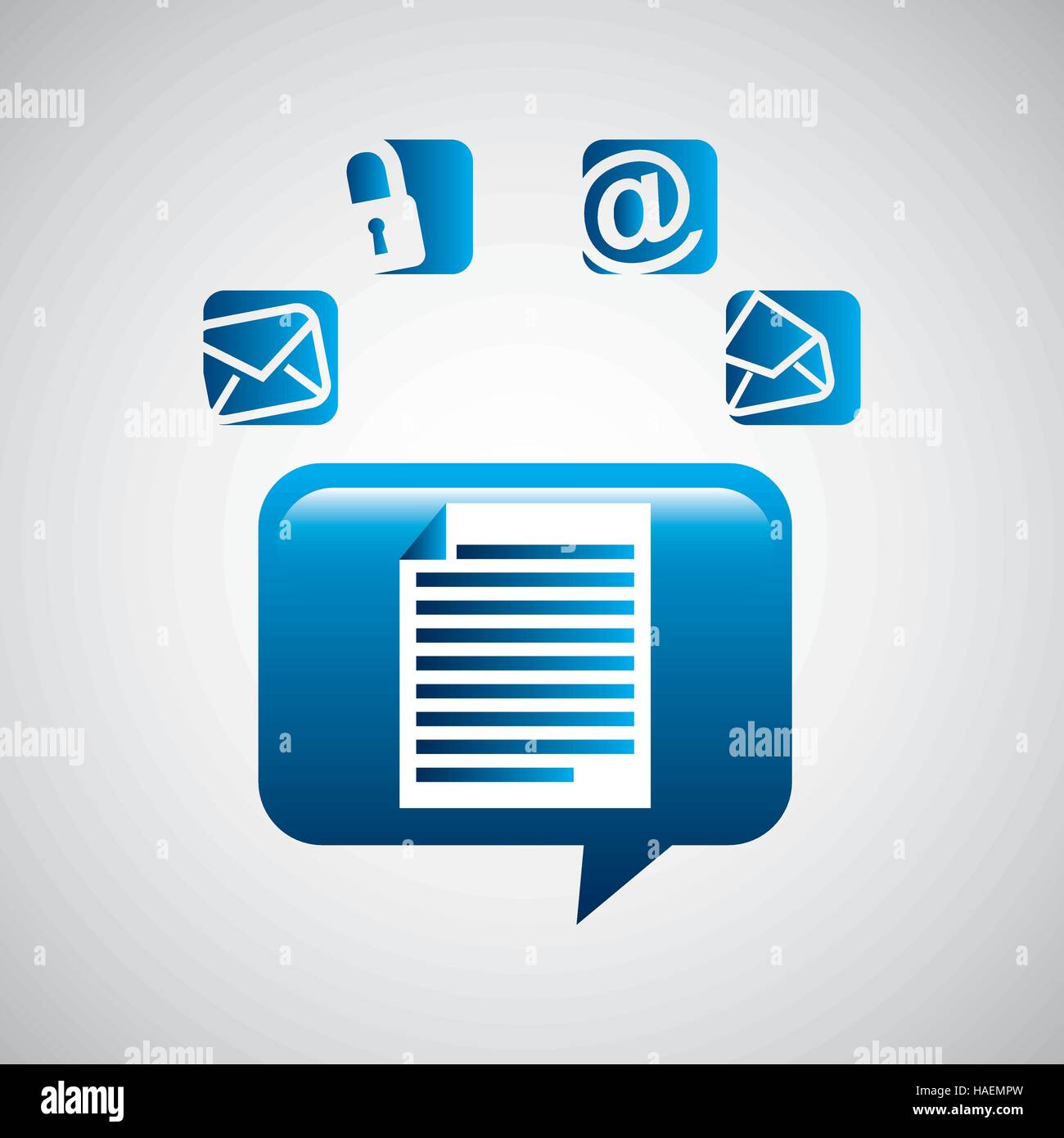 document bubble speech social media vector illustration eps 10 Stock ...