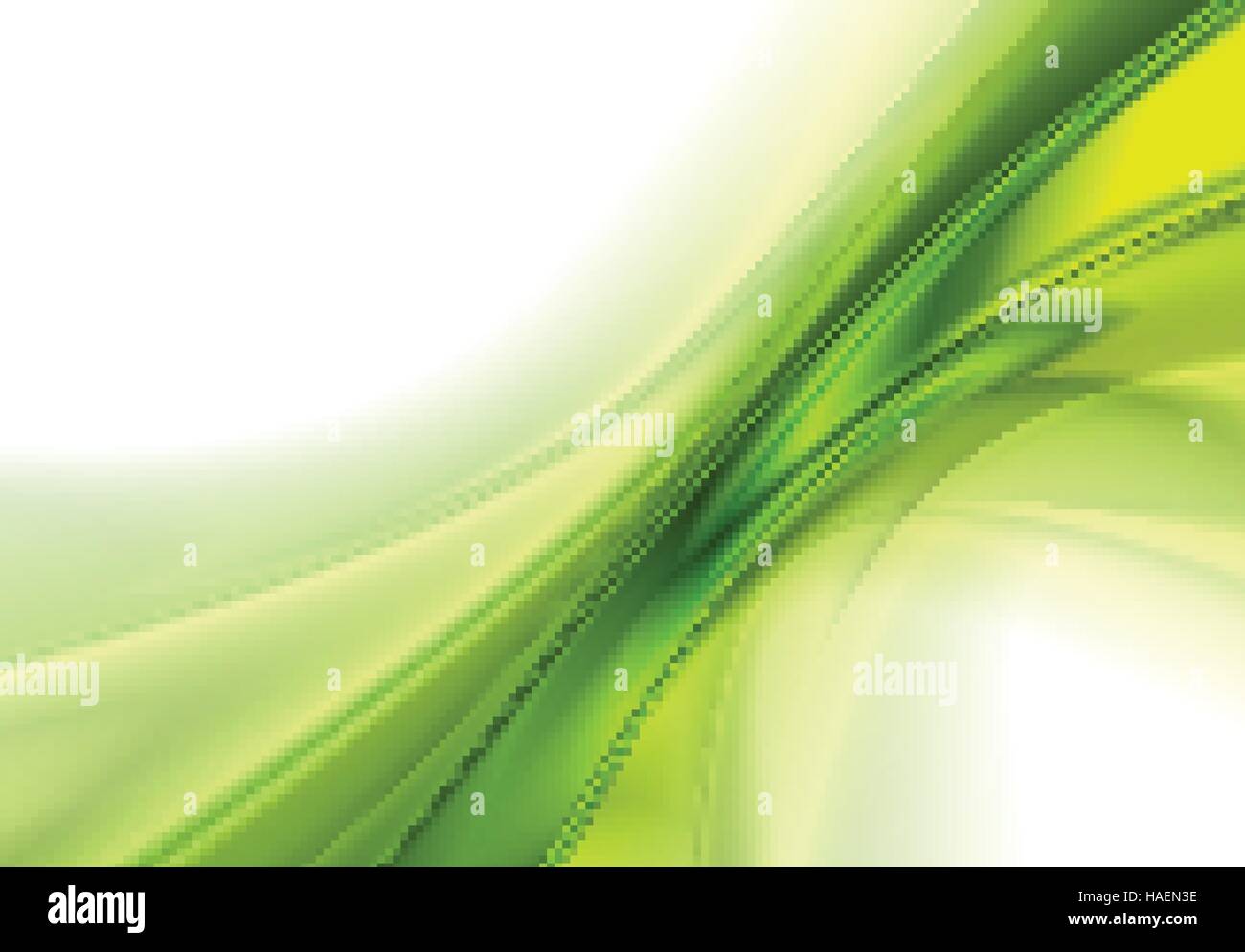 Abstract background, green wavy lines, vector illustration Stock Vector ...