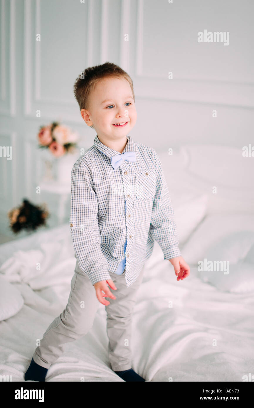 Laughing Baby Boy having fun Stock Photo - Alamy
