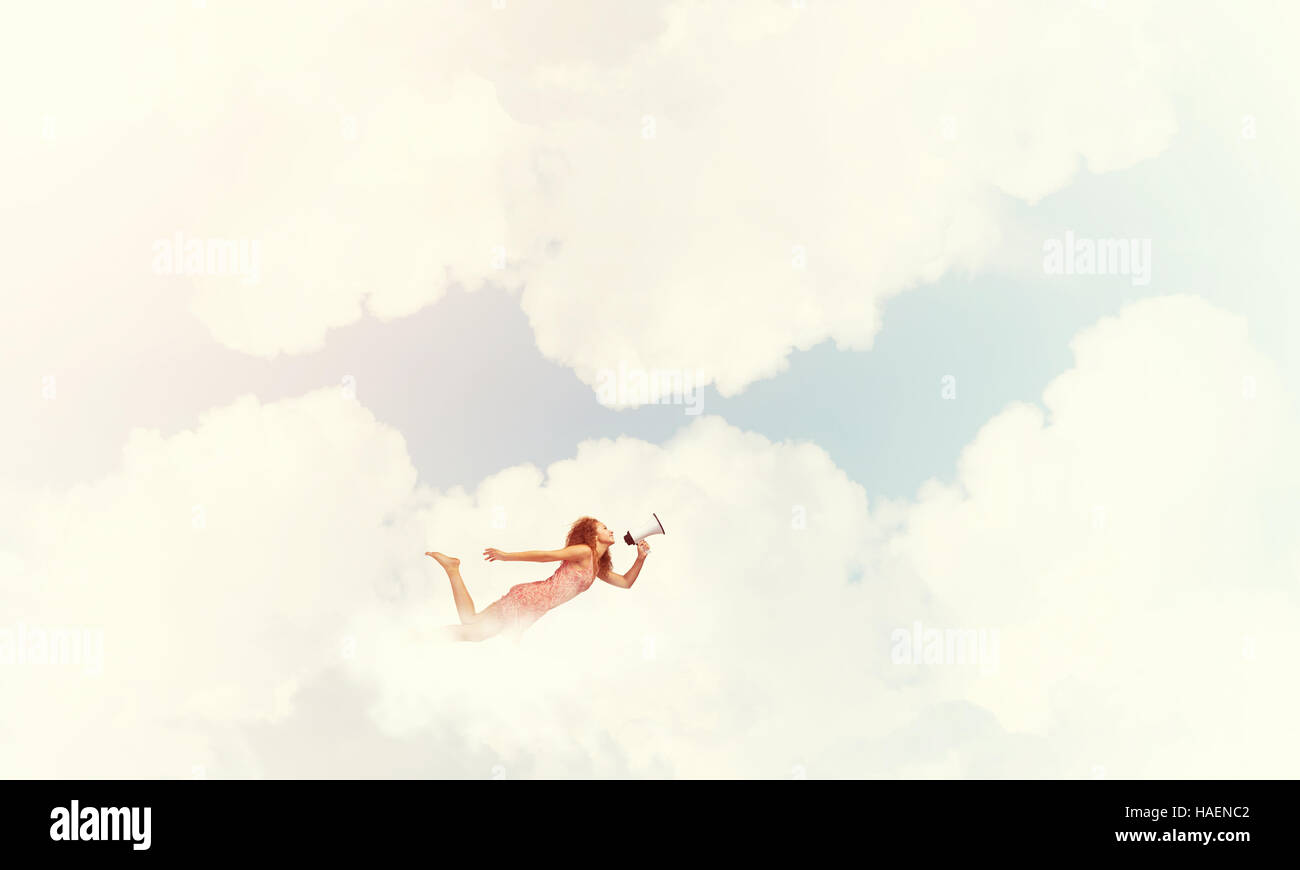 She is free to express herself Stock Photo - Alamy