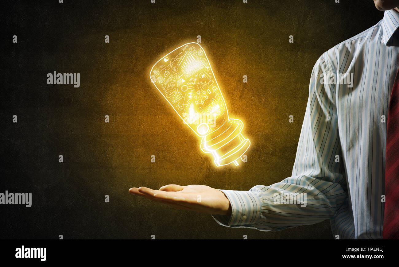 Bright idea for success achieving Stock Photo - Alamy