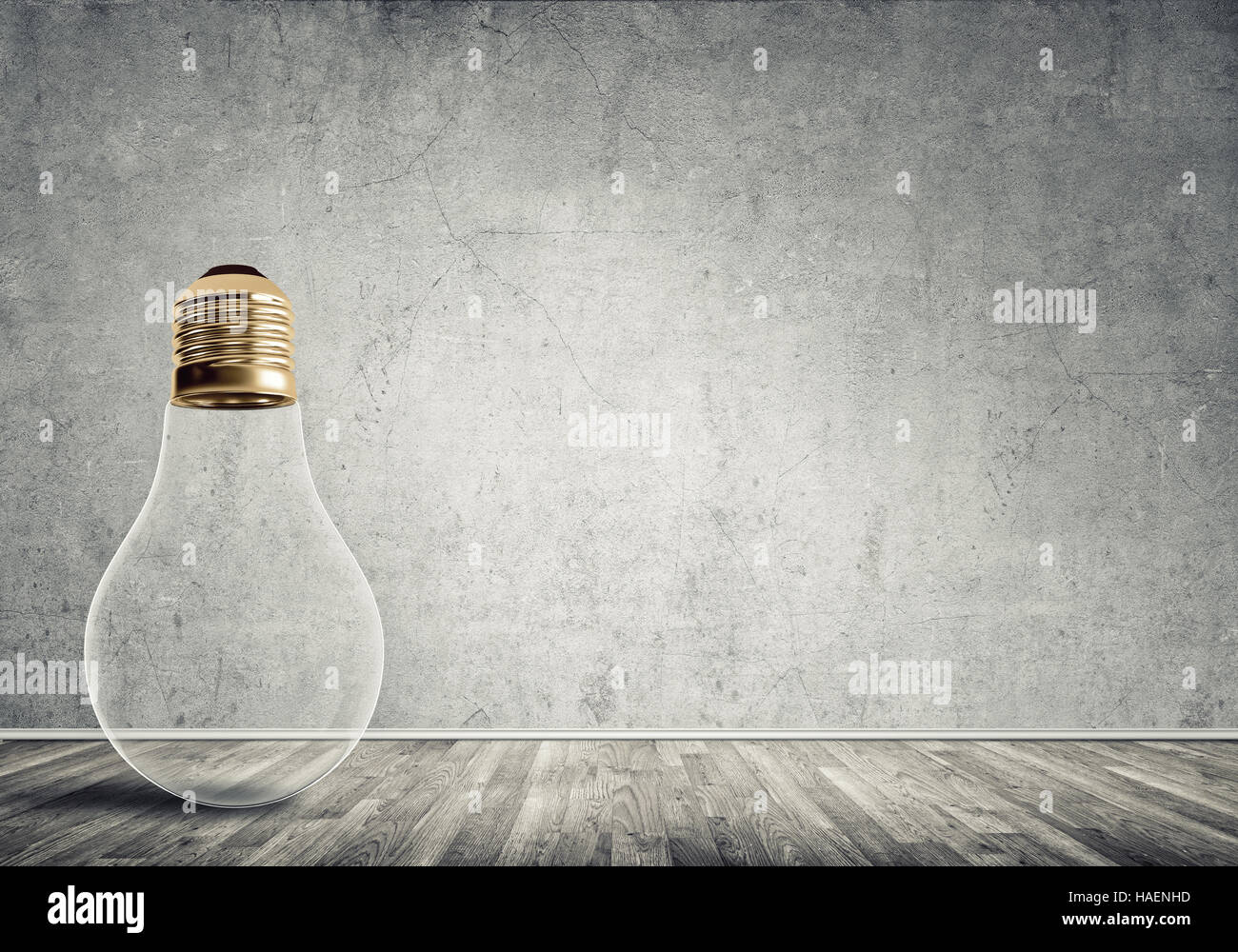 Light bulb in room Stock Photo - Alamy