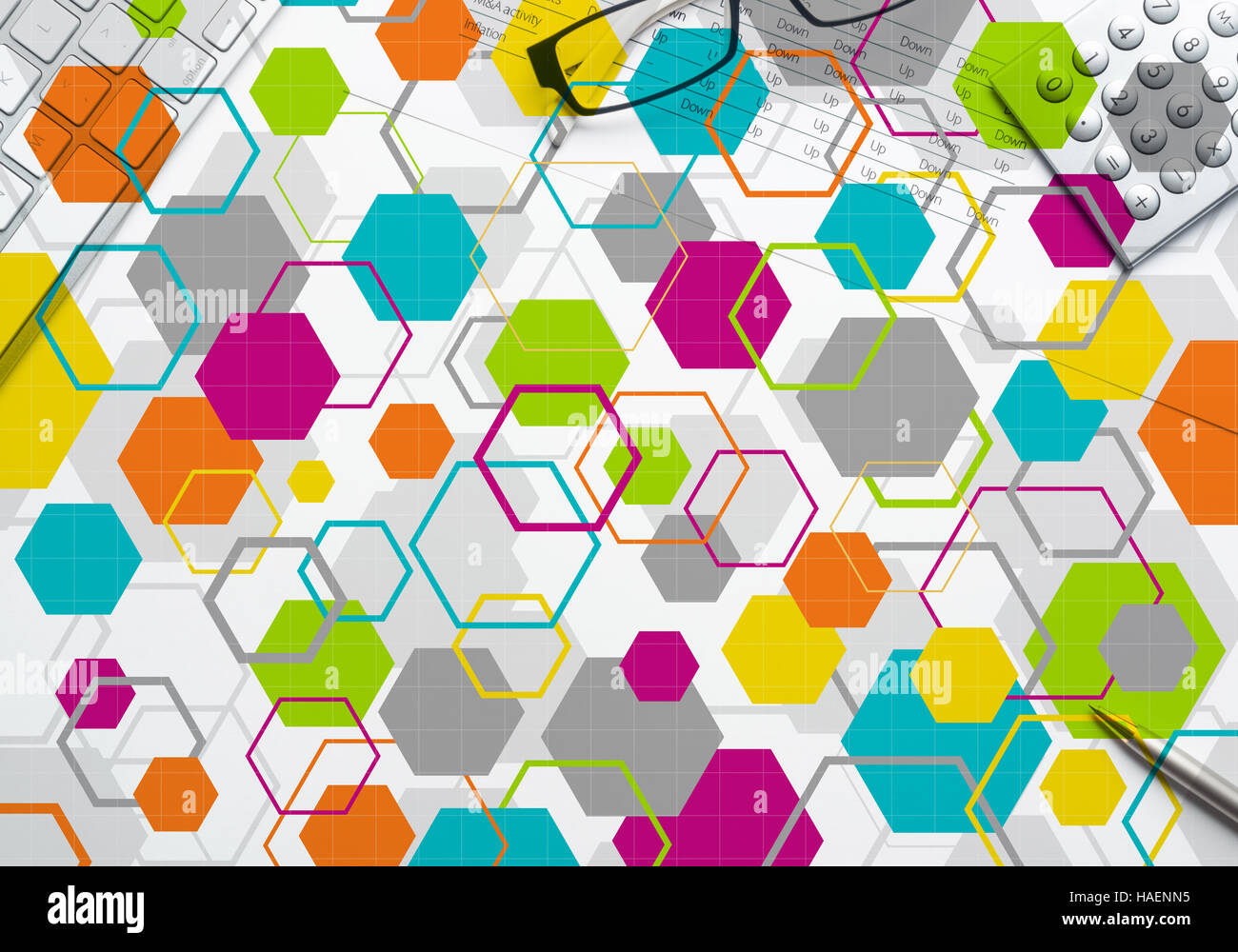 Colorful geometric backdrop Stock Photo - Alamy