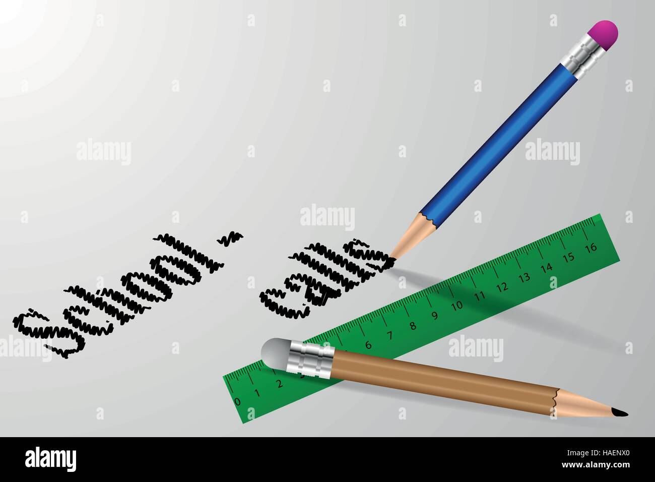 Pencil straight Stock Vector Images - Alamy