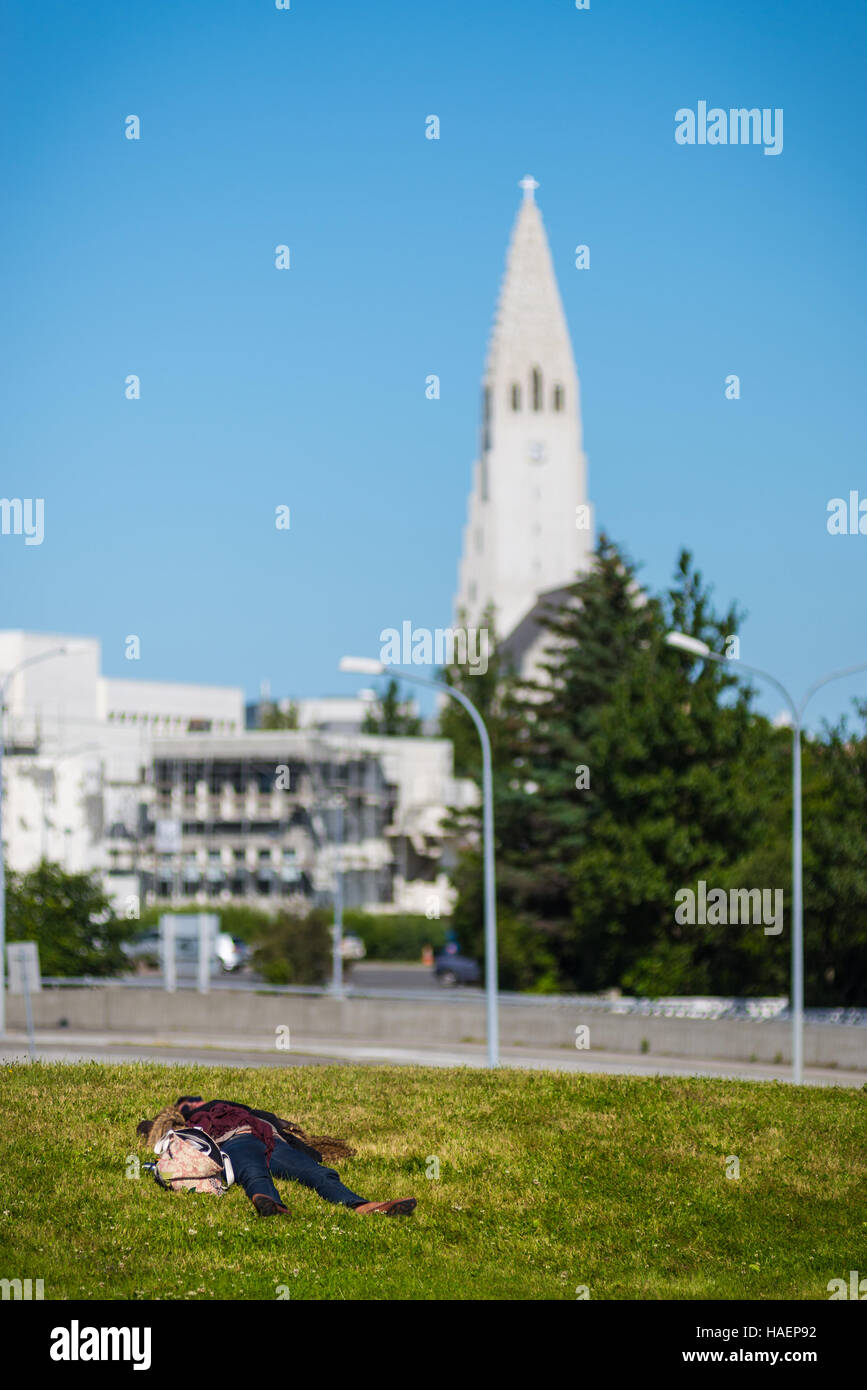 Photo of Hallgrim church in Reykjavik, Iceland Stock Photo - Alamy