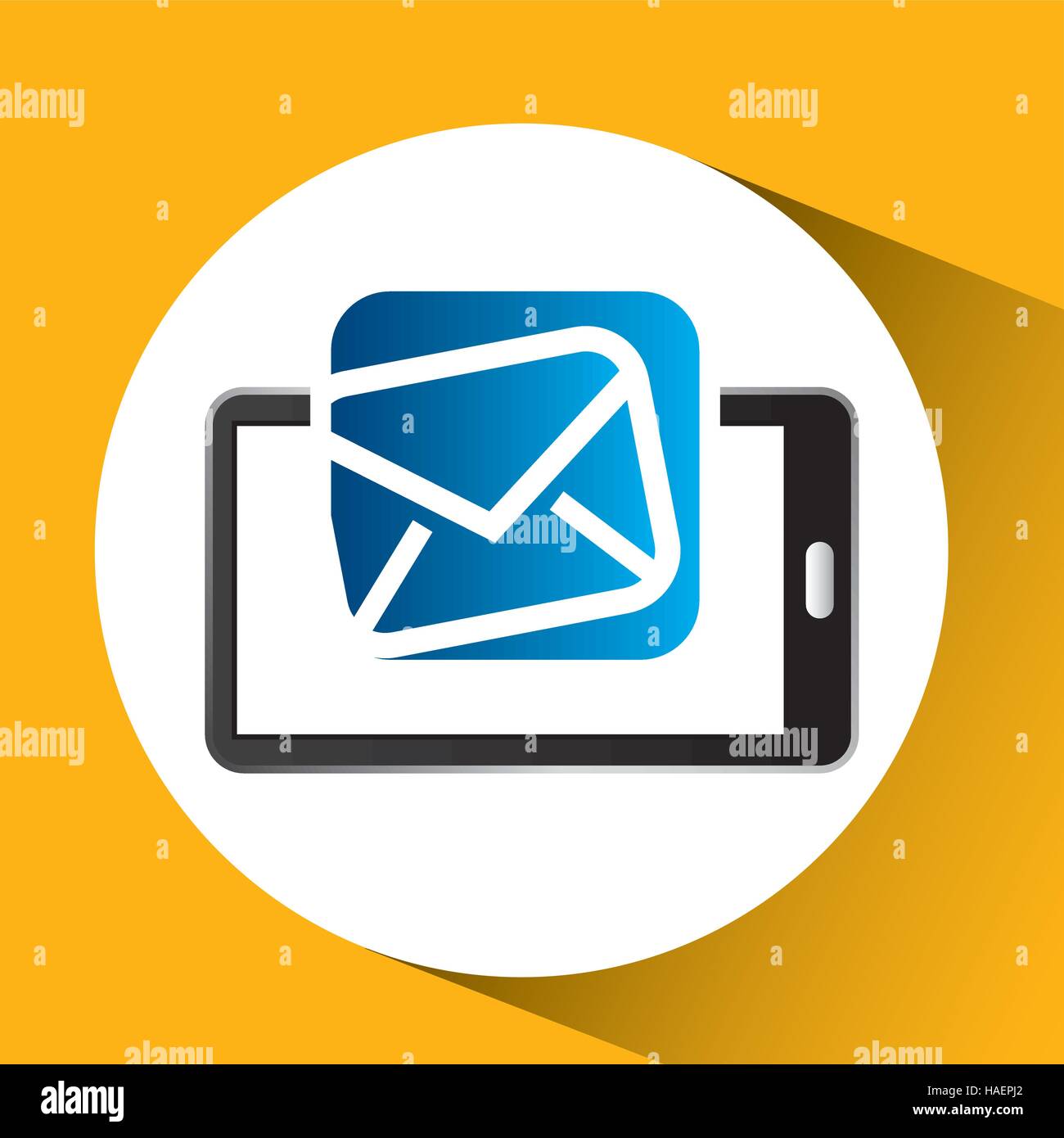 mobile phone icon email social media vector illustration eps 10 Stock ...