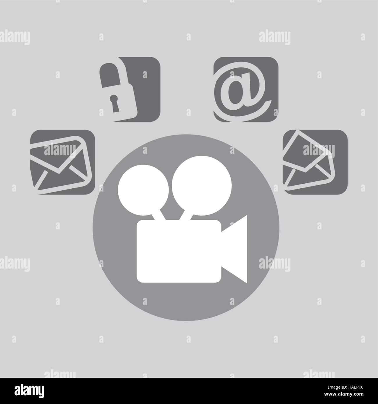 film movie bubble speech social media vector illustration eps 10 Stock ...