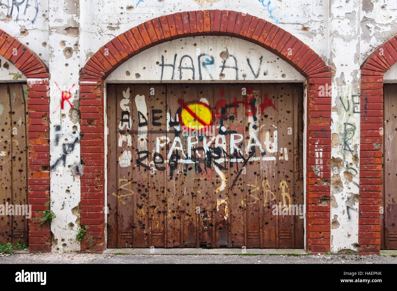 Mostar Bosnia Bullet Holes High Resolution Stock Photography and Images ...