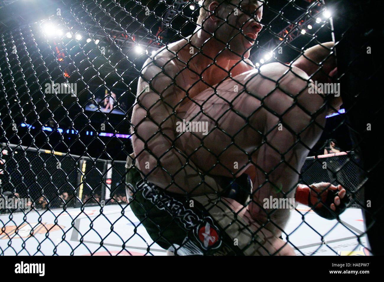 Jason Brilz, left, fights Tim Boetsch during UFC 96 at the Nationwide ...