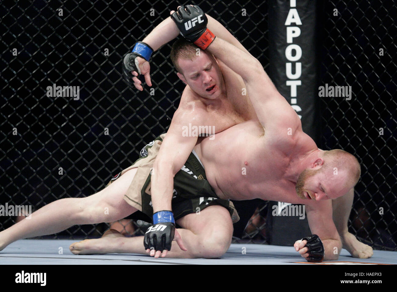 Jason Brilz, top, fights Tim Boetsch during UFC 96 at the Nationwide ...