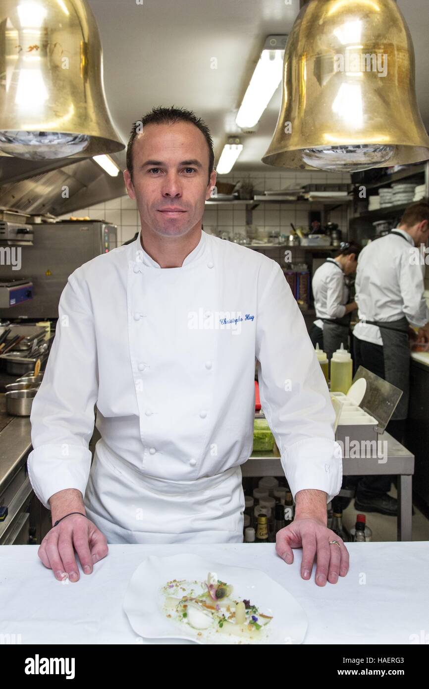 CHRISTOPHE HAY, HEAD CHEF AT THE MICHELIN-STARRED RESTAURANT LA MAISON ...