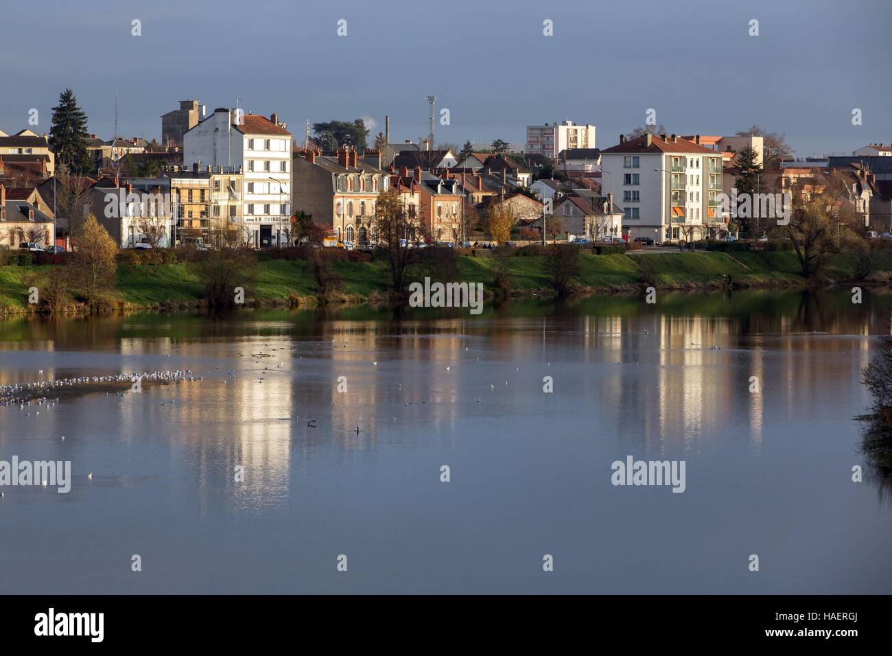 CITY OF MOULINS SUR ALLIER, (03) ALLIER, AUVERGNE, FRANCE Stock Photo ...