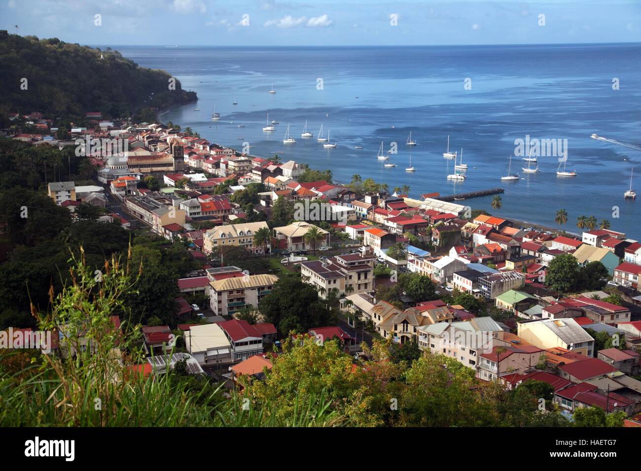 ILLUSTRATION OF MARTINIQUE, FRENCH ANTILLES, FRANCE Stock Photo - Alamy