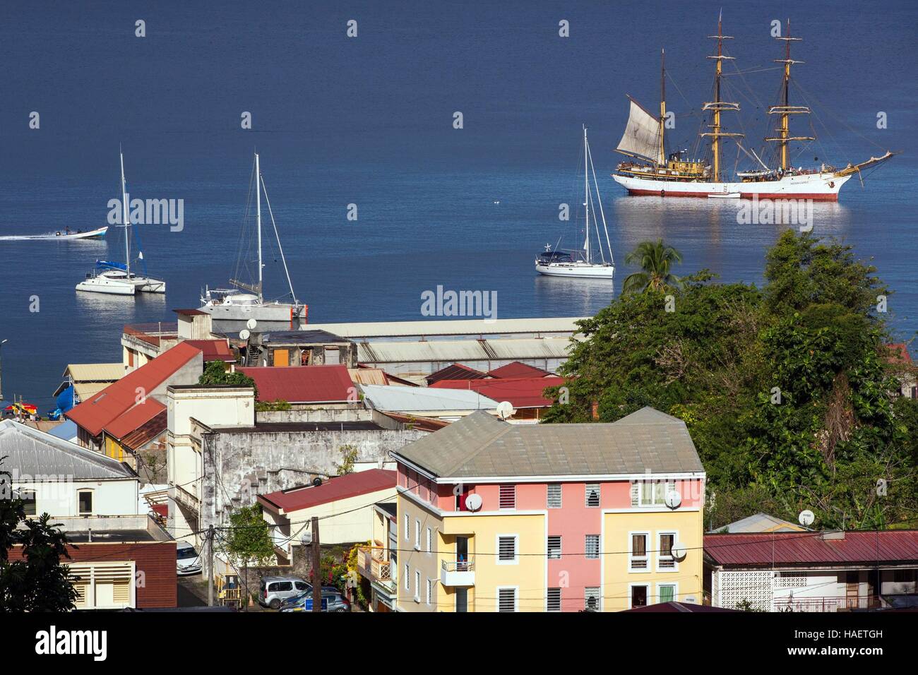 ILLUSTRATION OF MARTINIQUE, FRENCH ANTILLES, FRANCE Stock Photo - Alamy