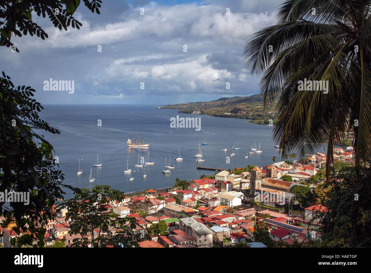 ILLUSTRATION OF MARTINIQUE, FRENCH ANTILLES, FRANCE Stock Photo - Alamy