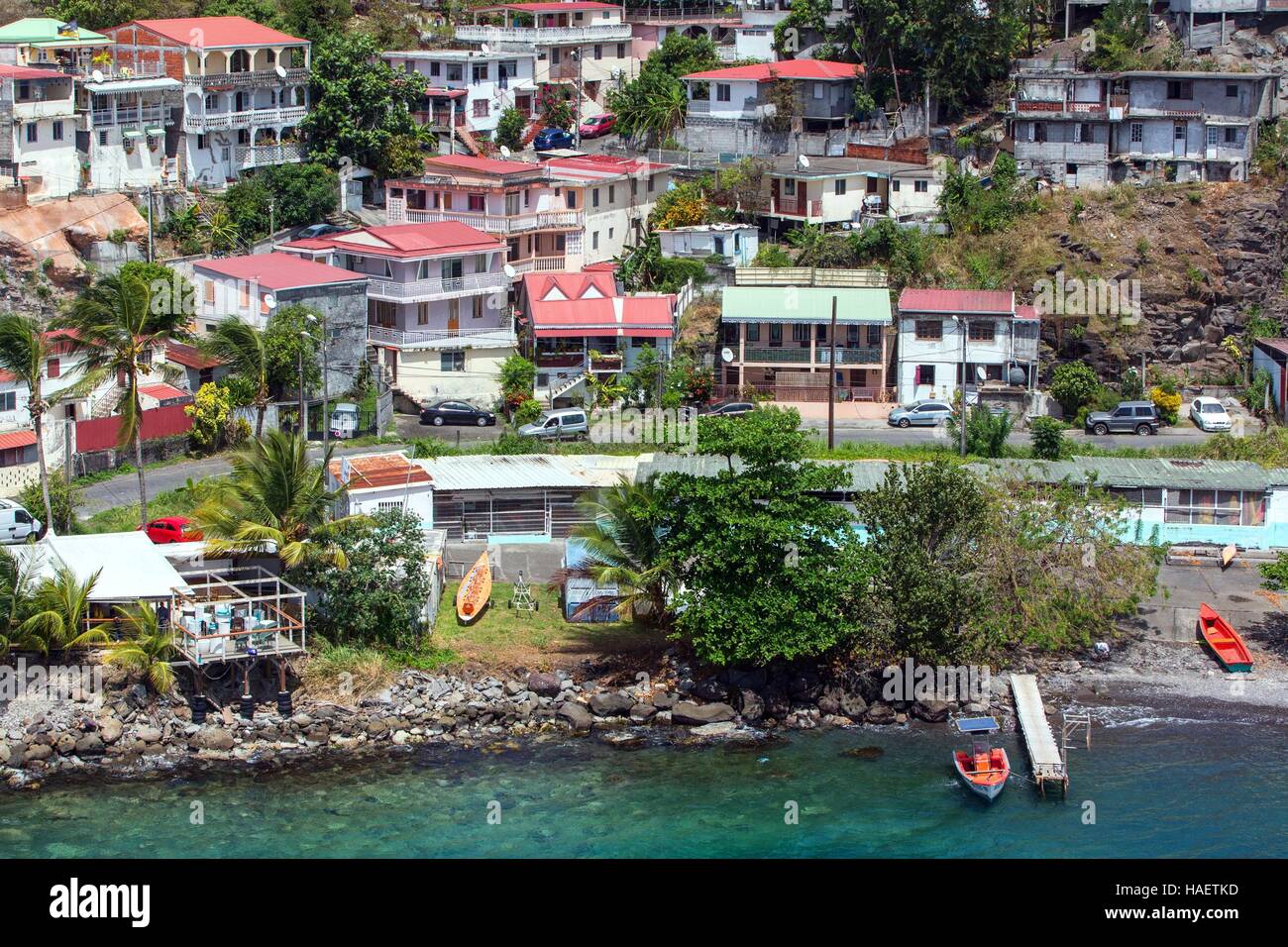 ILLUSTRATION OF MARTINIQUE, FRENCH ANTILLES, FRANCE Stock Photo - Alamy