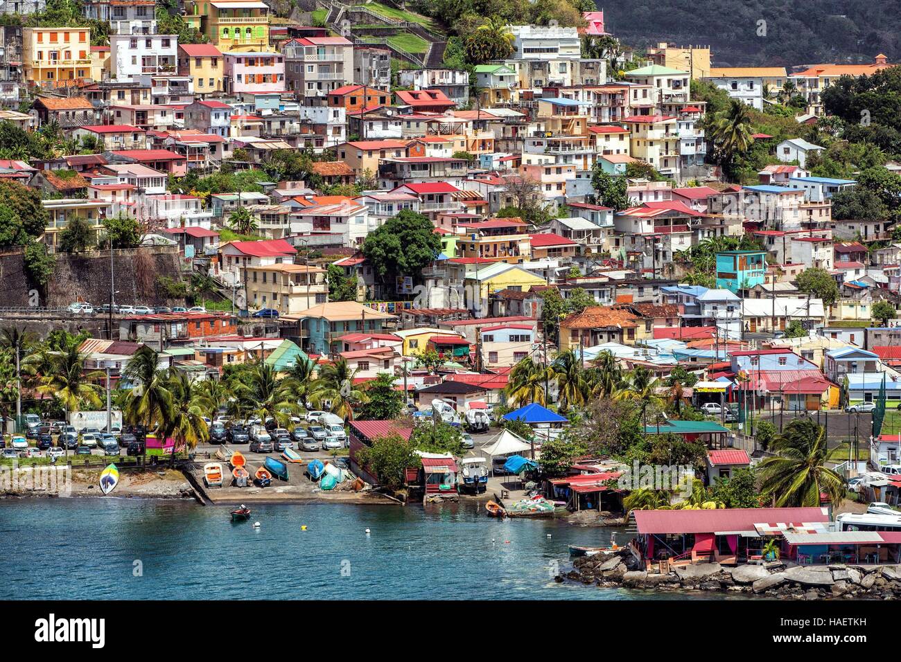 ILLUSTRATION OF MARTINIQUE, FRENCH ANTILLES, FRANCE Stock Photo - Alamy
