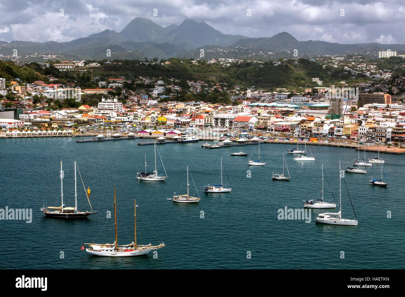 ILLUSTRATION OF MARTINIQUE, FRENCH ANTILLES, FRANCE Stock Photo - Alamy
