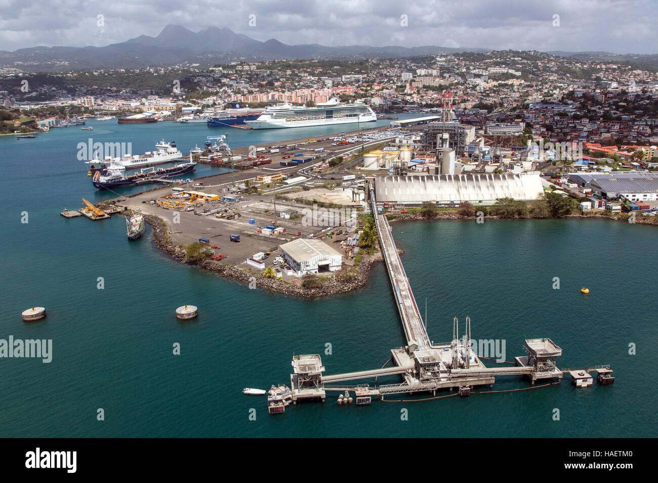 ILLUSTRATION OF MARTINIQUE, FRENCH ANTILLES, FRANCE Stock Photo - Alamy