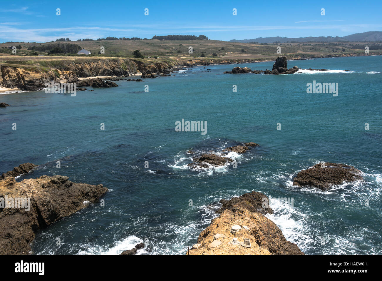 Pigeon Point coast, California Stock Photo - Alamy