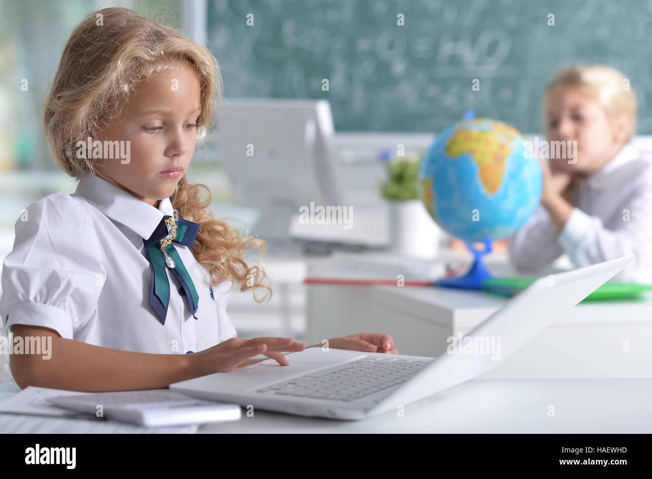 beautiful little girls at class Stock Photo - Alamy