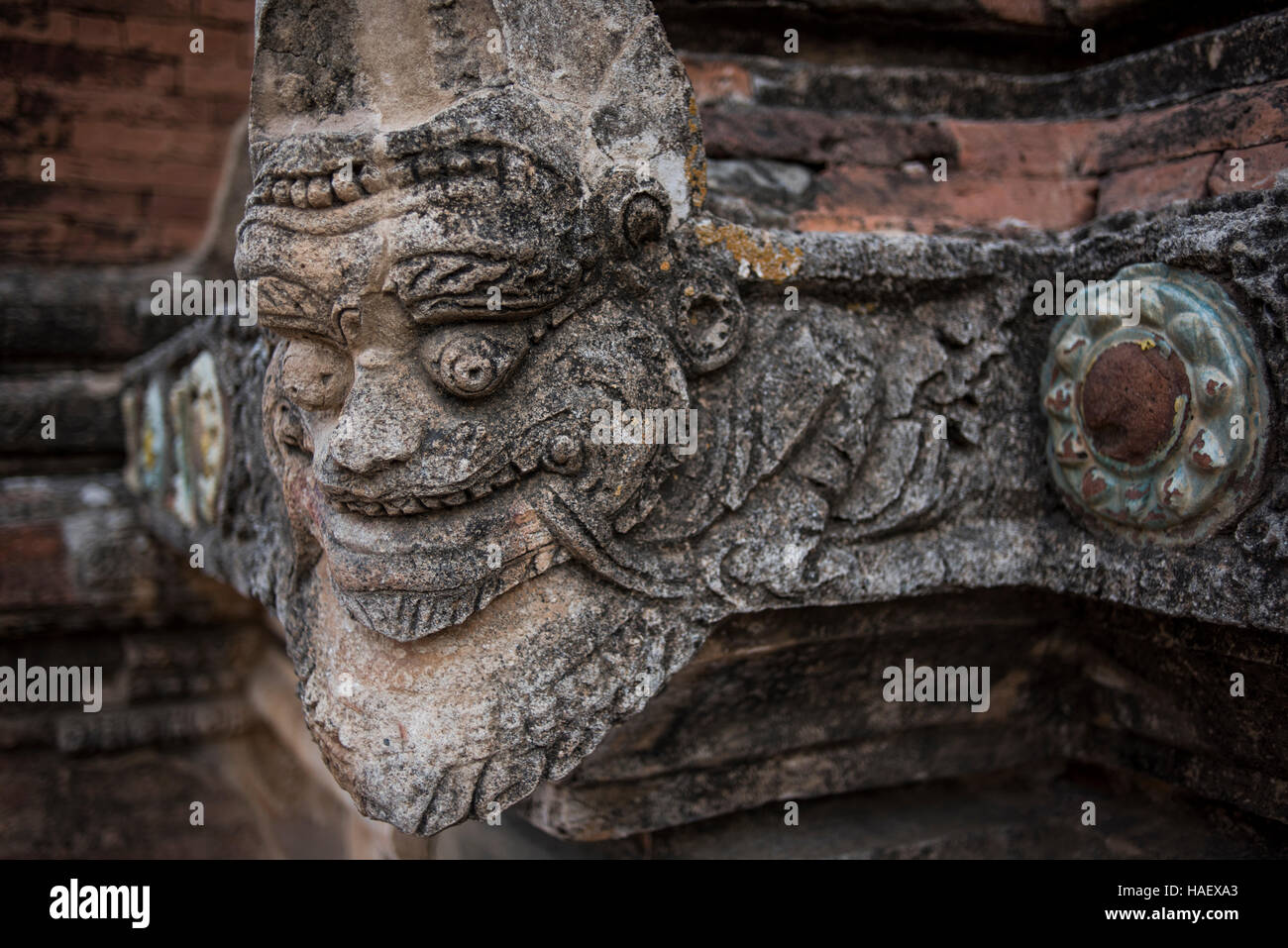 Stone God sculpture, Sulamani temple, Bagan, Myanmar Stock Photo - Alamy