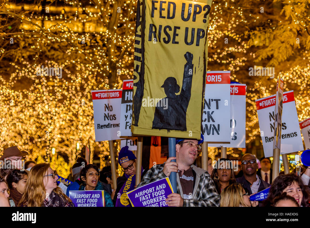 New York, United States. 28th Nov, 2016. On the four-year anniversary ...