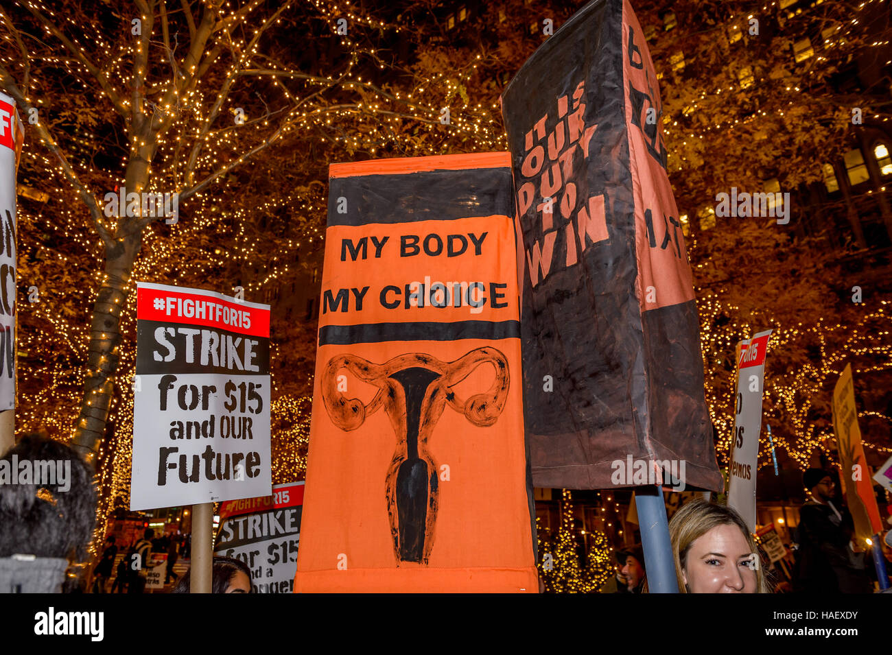 New York, United States. 28th Nov, 2016. On the four-year anniversary ...