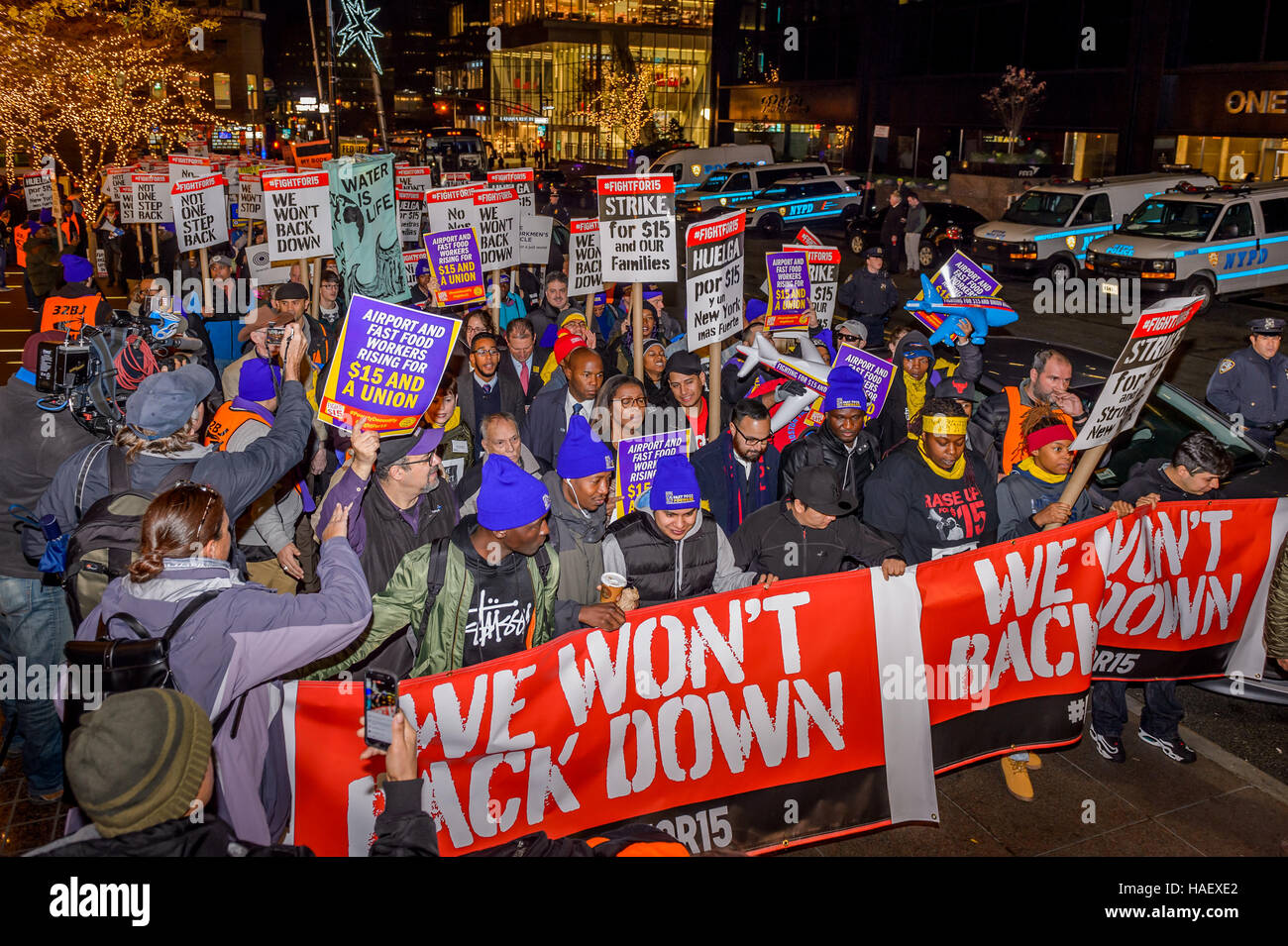 New York, United States. 28th Nov, 2016. On the four-year anniversary ...