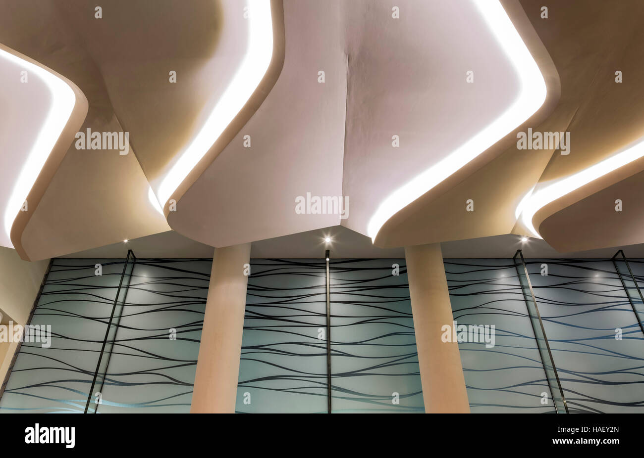 Swimming pool ceiling. Canaletto Apartments, London, United Kingdom ...
