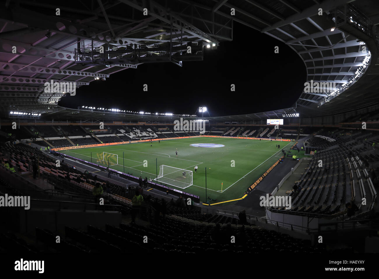 A general view of the KCOM Stadium before the EFL Cup, Quarter Final ...