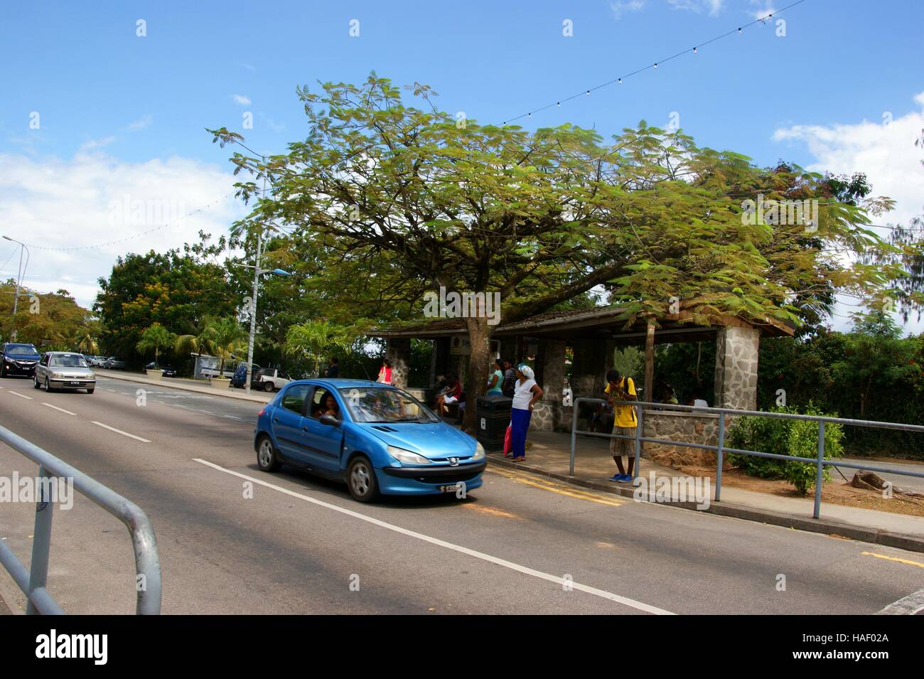 Bus stop seychelles hi-res stock photography and images - Alamy