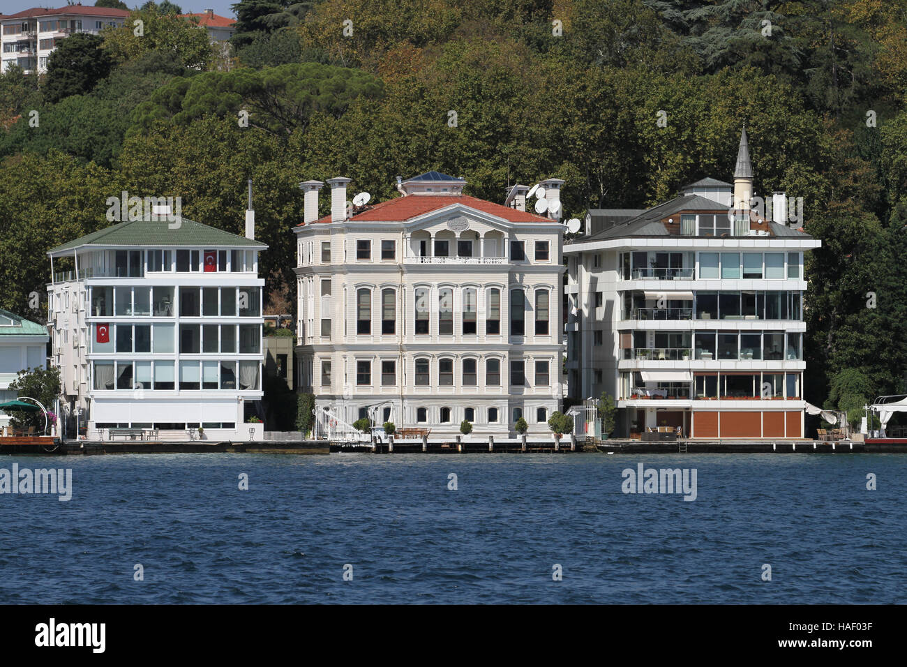 Buildings in Bosphorus Strait, Istanbul City, Turkey Stock Photo - Alamy