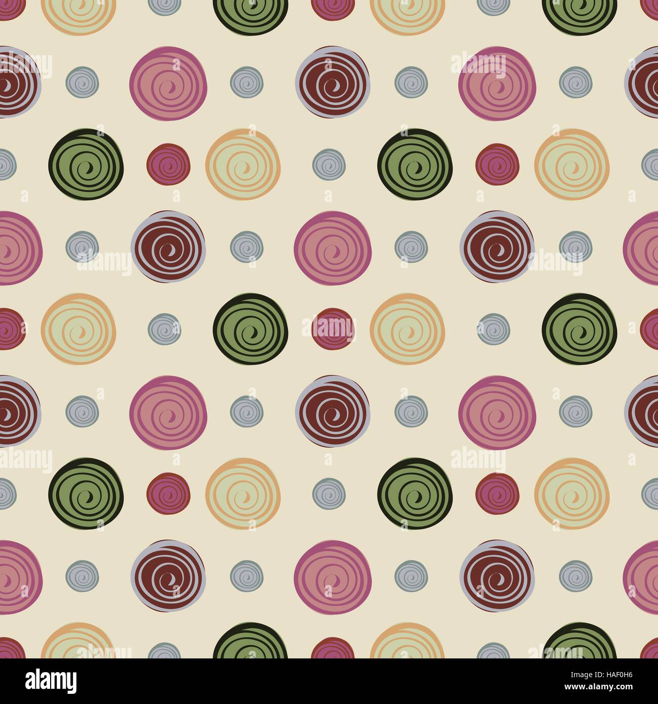 Abstract circles seamless pattern background Stock Vector Image & Art ...