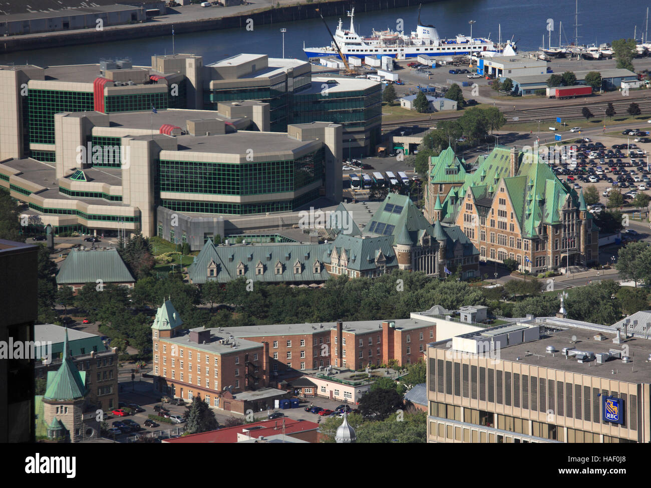 Quebec city aerial view old hi-res stock photography and images - Alamy