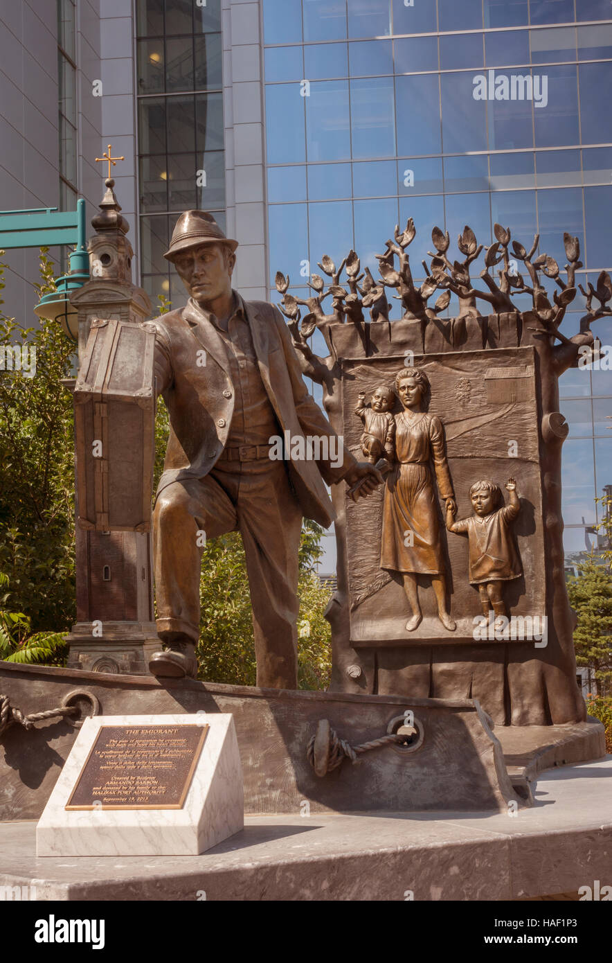 The Emigrant statue Halifax Nova Scotia Canada Stock Photo - Alamy