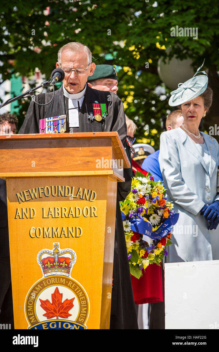 Princess Anne at the Canada Day Remembrance Day service at the War ...