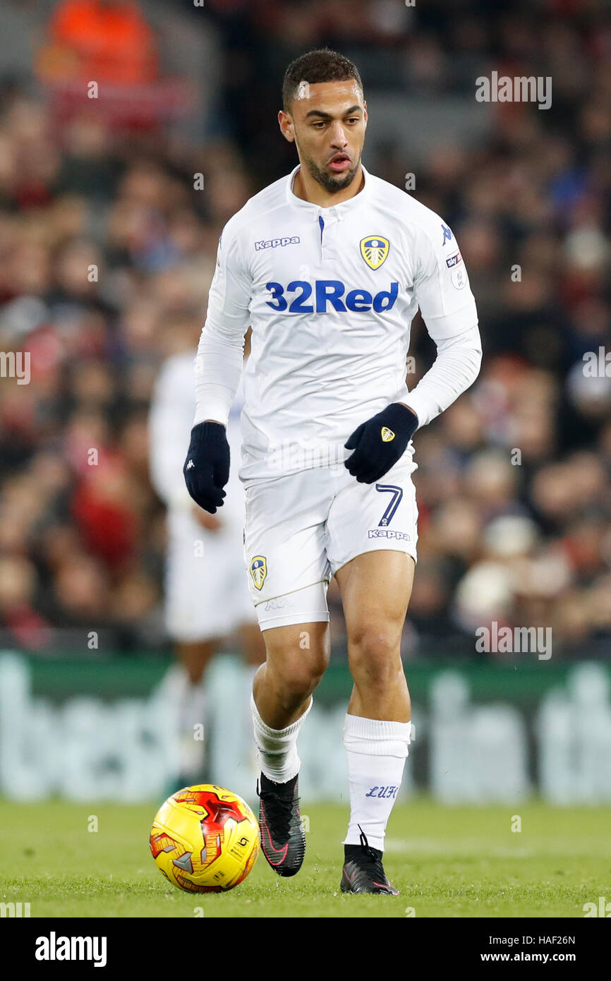 Leeds United's Kemar Roofe during the EFL Cup, Quarter Final match at ...