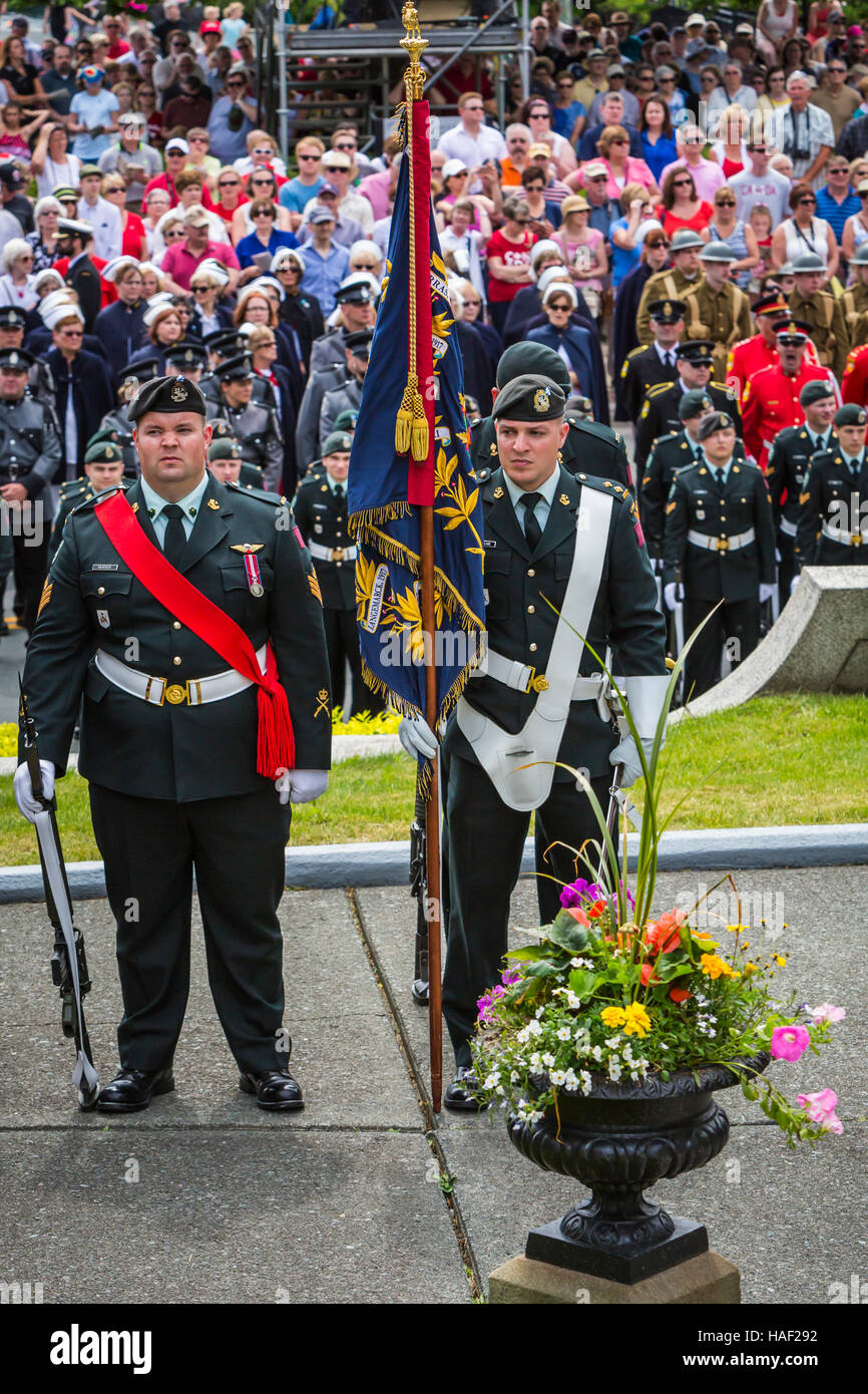 The Canada Day Remembrance day service at the War Memorial in St. John ...