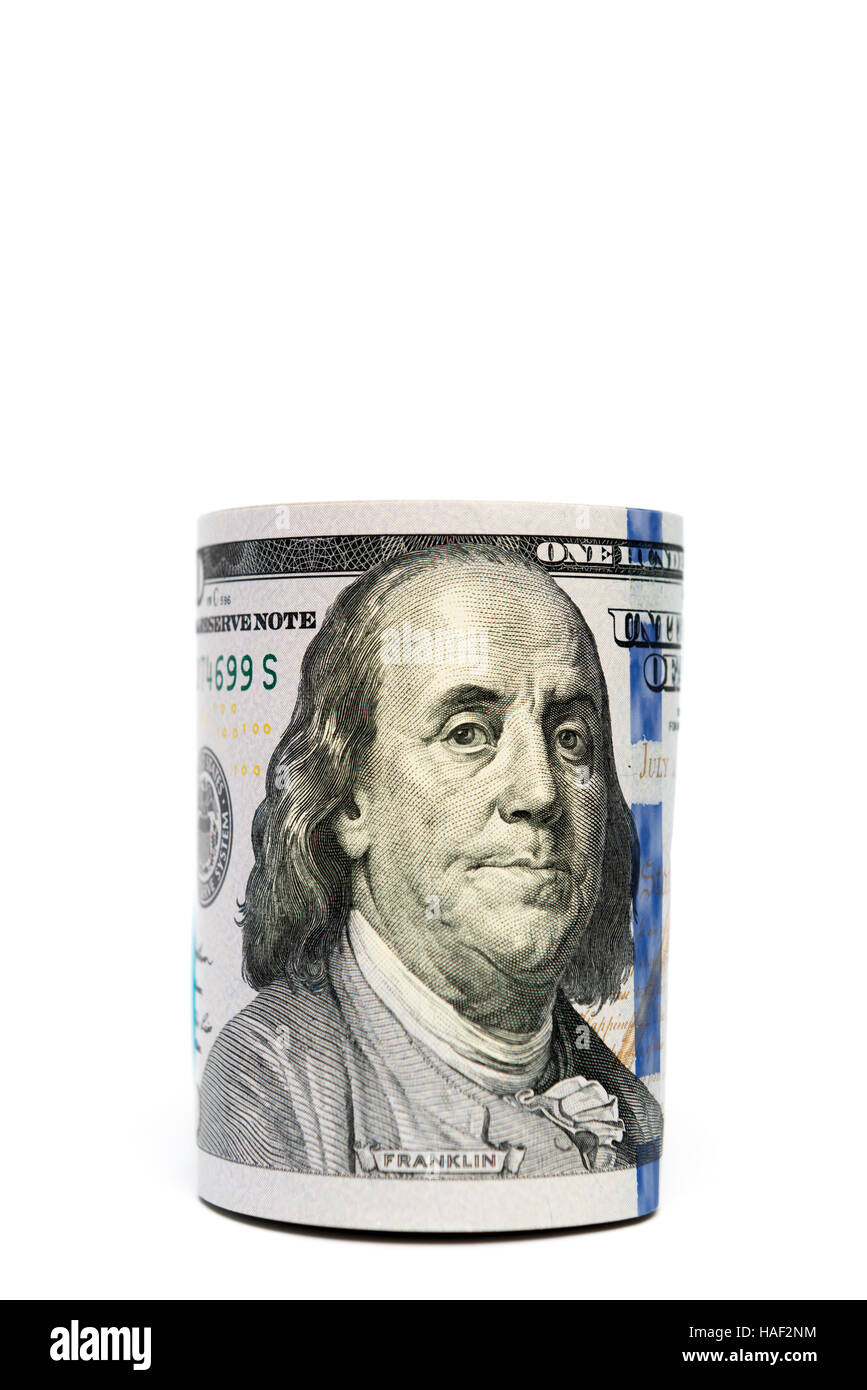 Detail of benjamin franklin on 100 dollar bill Cut Out Stock Images ...