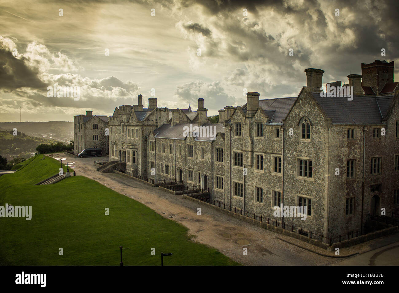 The inside of the Dover Castle Stock Photo - Alamy