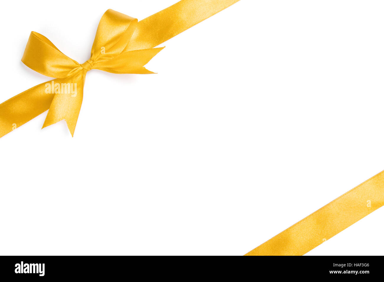 golden ribbon isolated on white Stock Photo - Alamy